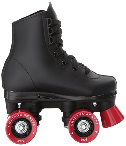 Chicago Boys Rink Roller Skate - Black Youth Quad Skates - Size 4