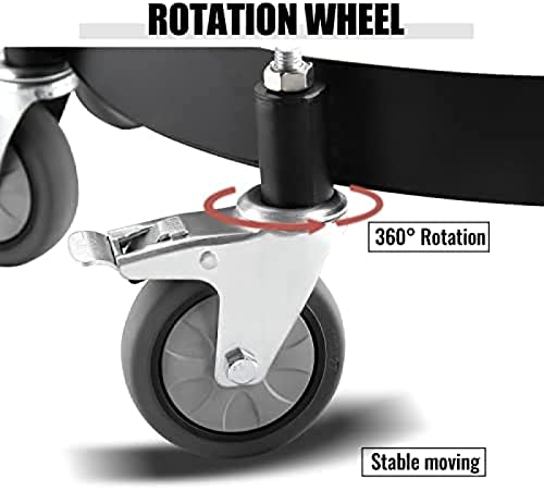 Drum Dolly 55 Gallon Trash Can Dolly Heavy Duty 2000 Pound Barrel Dolly With Swivel Casters Wheel Steel Frame Dolly Non Tipping Hand Truck Capacity Dollies