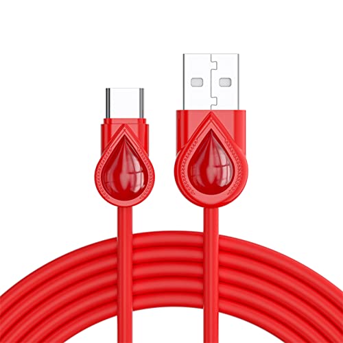 BGNTBUK Phone Charging Cables 2PCS 1m 3A Silicone Data Cable Mobile Phone Color Fast Charging Line Liquid Soft Plastic Flash Charging Cable C Charging Cable for Laptop