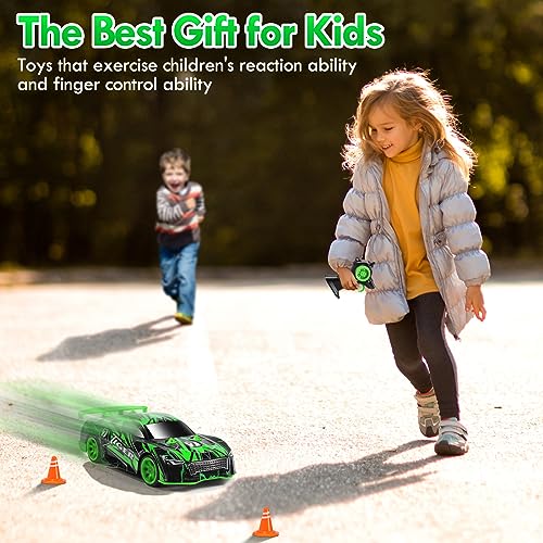 BIFYTON RC Drift Car, Remote Control Car with LED Lights Glow and Drifting Tire,14KM/H Fast High-Speed Rc Car with 2 Rechargeable Batteries, Suitable for 4-7, 8-12 Boys Girls Kids Gift