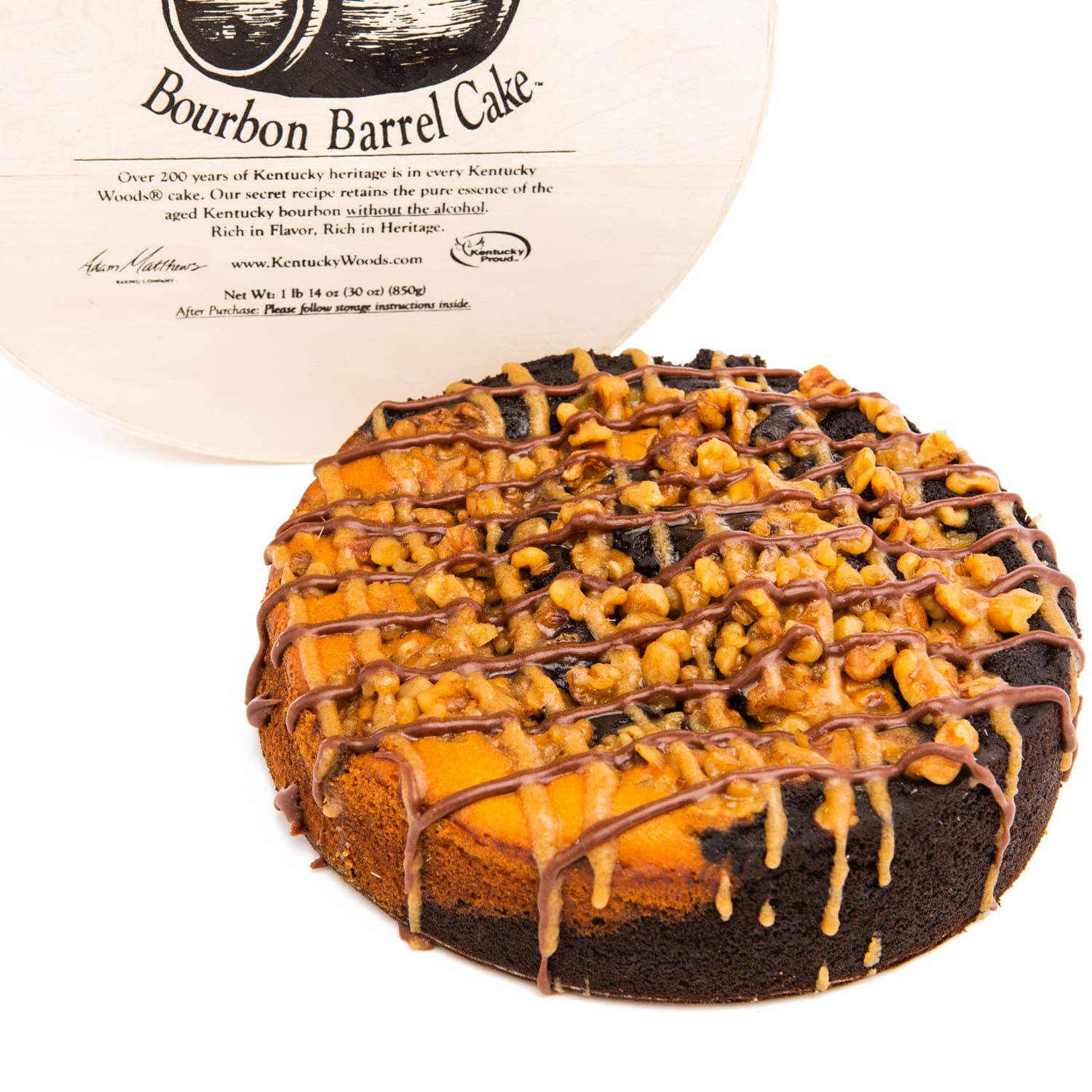 Adam Matthews Kentucky Woods Bourbon Barrel Cake, 50 oz