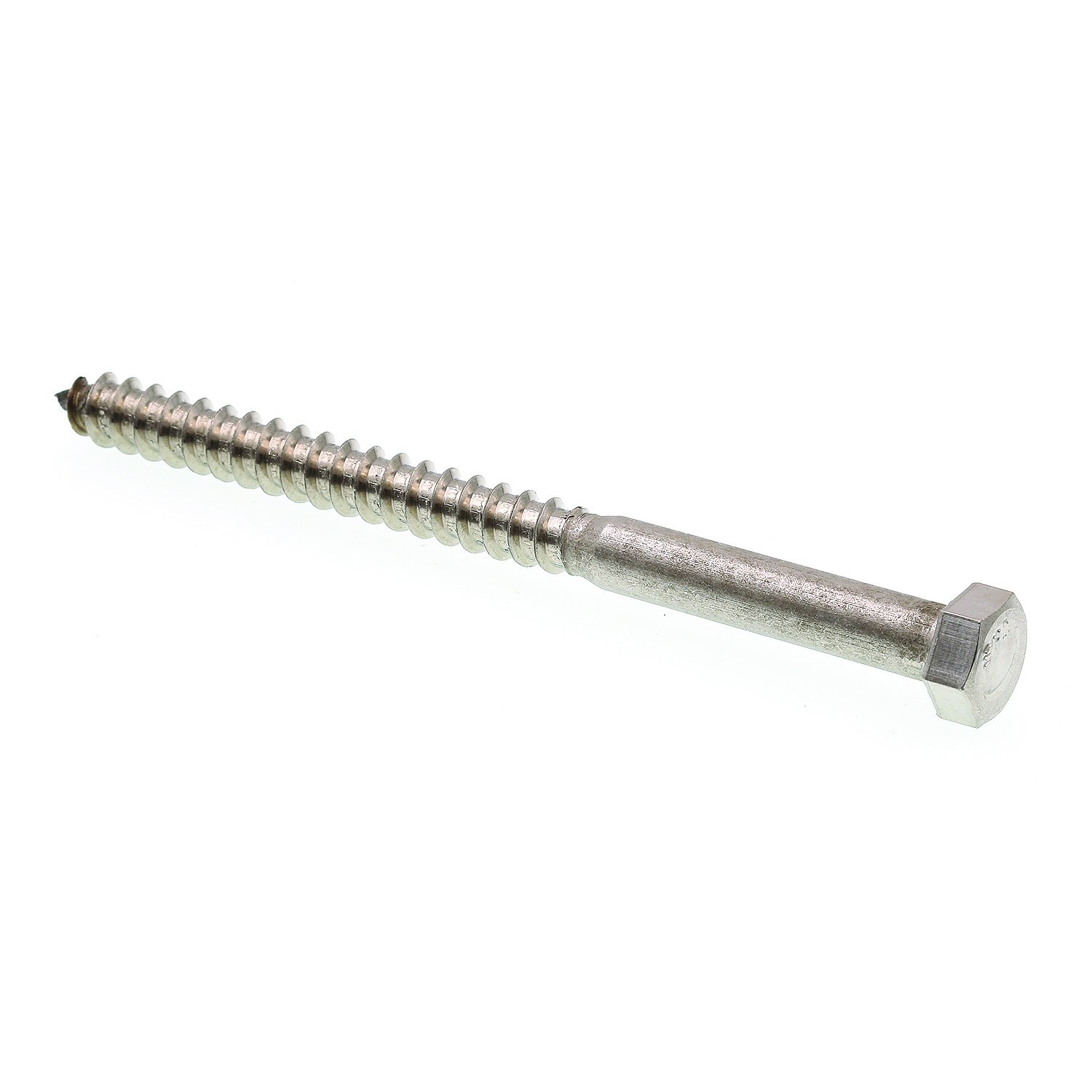 Prime-Line 9056484 Hex Lag Screws, 3/8 In. X 5 In., Grade 18-8 Stainless Steel (10 Pack)