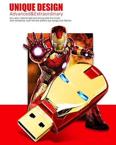USB Flash Drive Cool Pen Drive 128gb 64gb 16gb 32gb 8gb Easy Storage Memory Card (16GB, Gold)