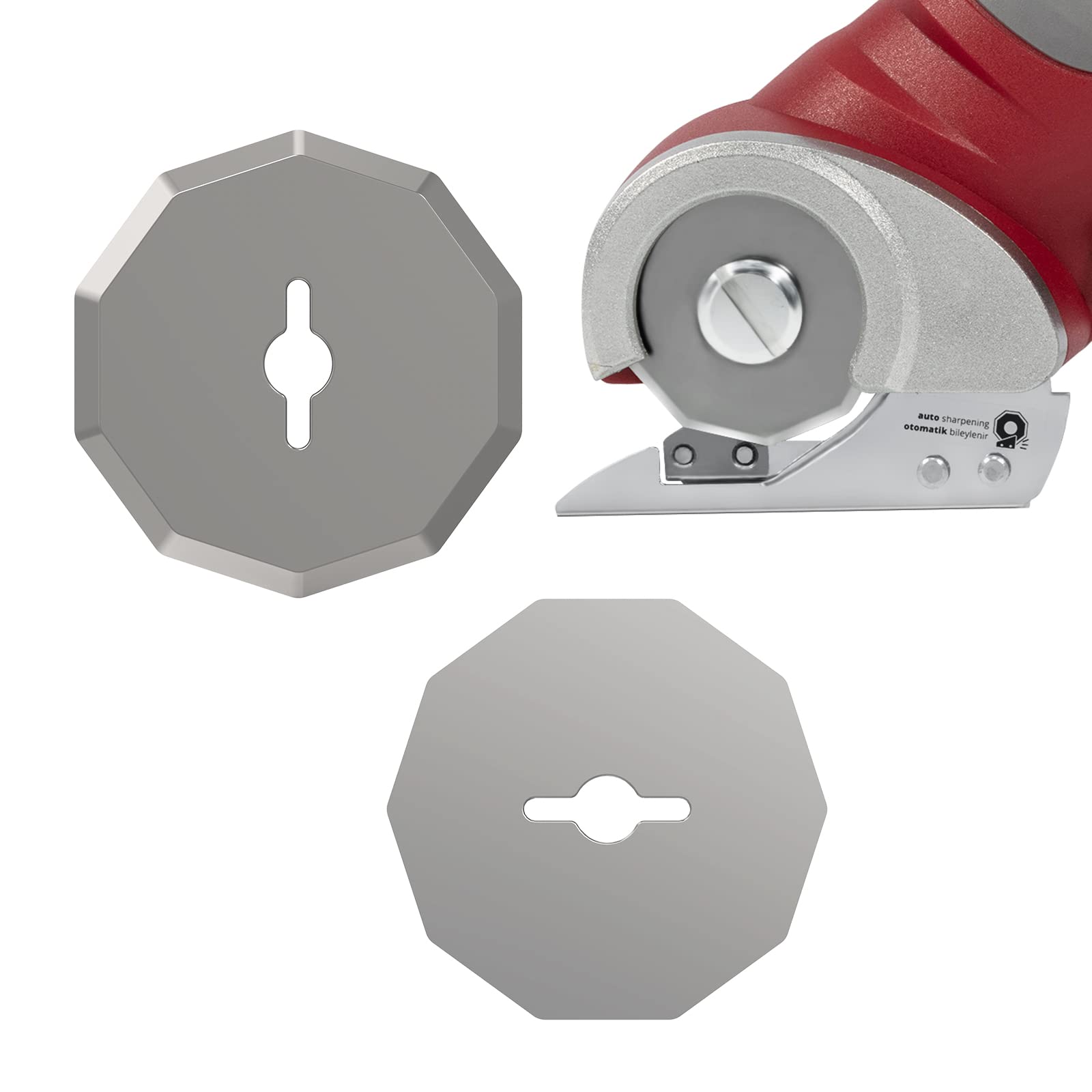 VLOXO WA2300 Blades Replacement Rotary Blades Compatible with VLOXO AT001 Cordless Electric Scissors Electric Cutter Blades(1-1/2")