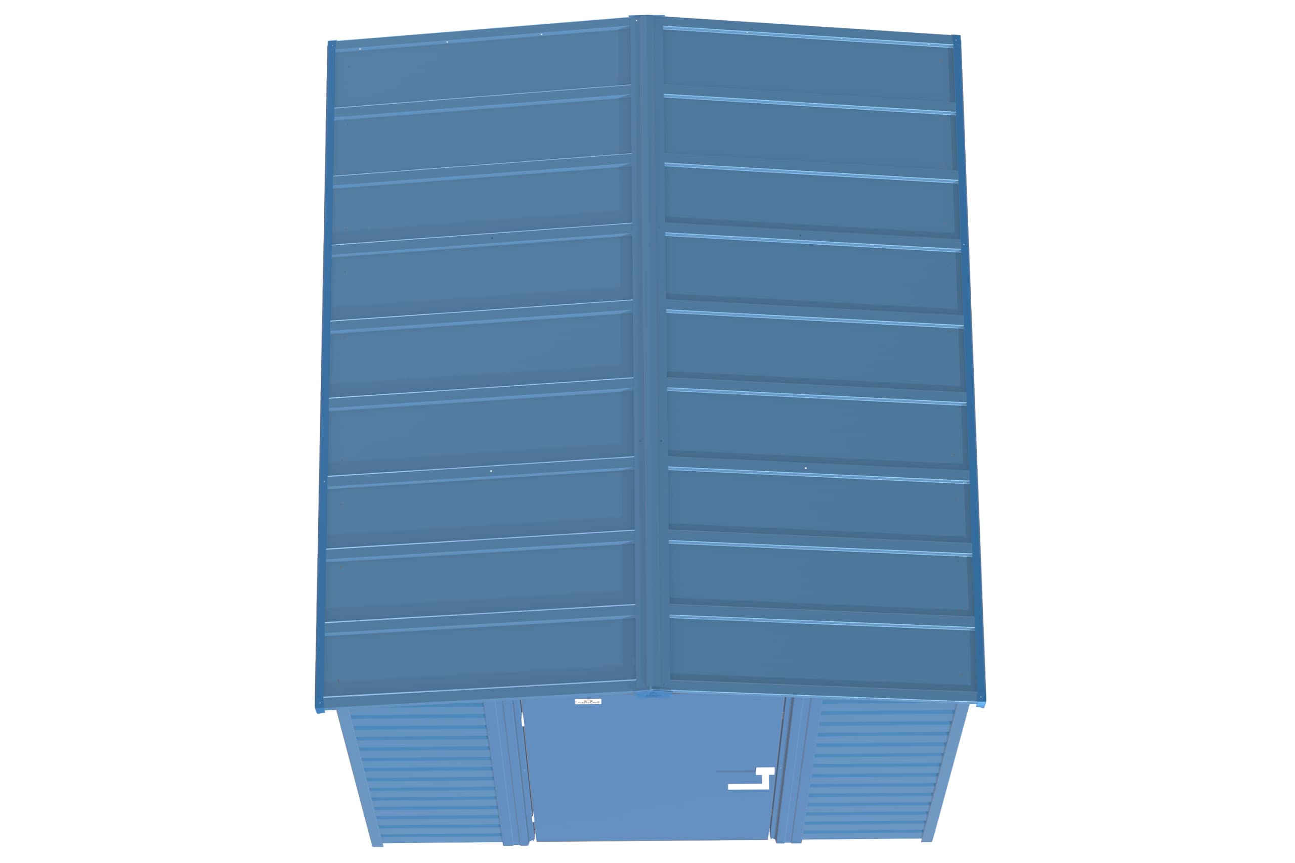 Arrow Select 6' x 7' Outdoor Lockable Steel Storage Shed Building, Blue Grey