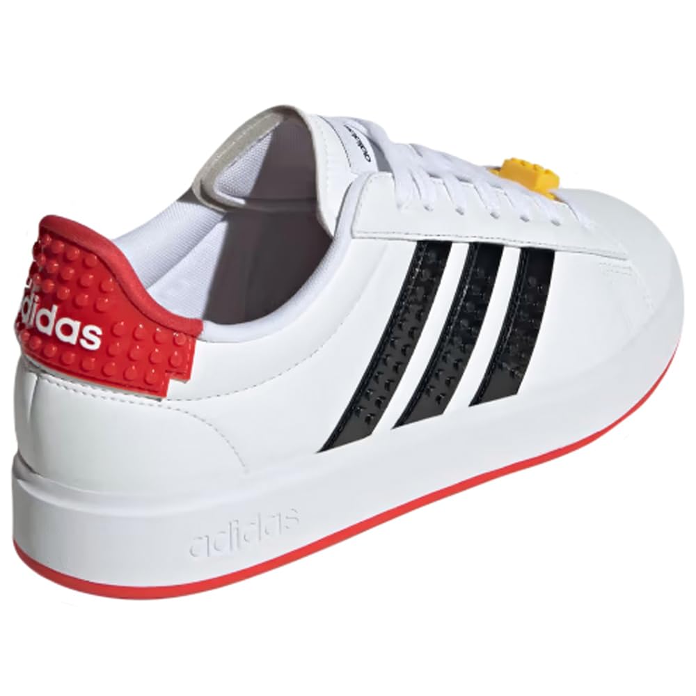 adidas Men's Grand Court x Lego® 2.0 Shoes, Future White/Core Black, 11 M US