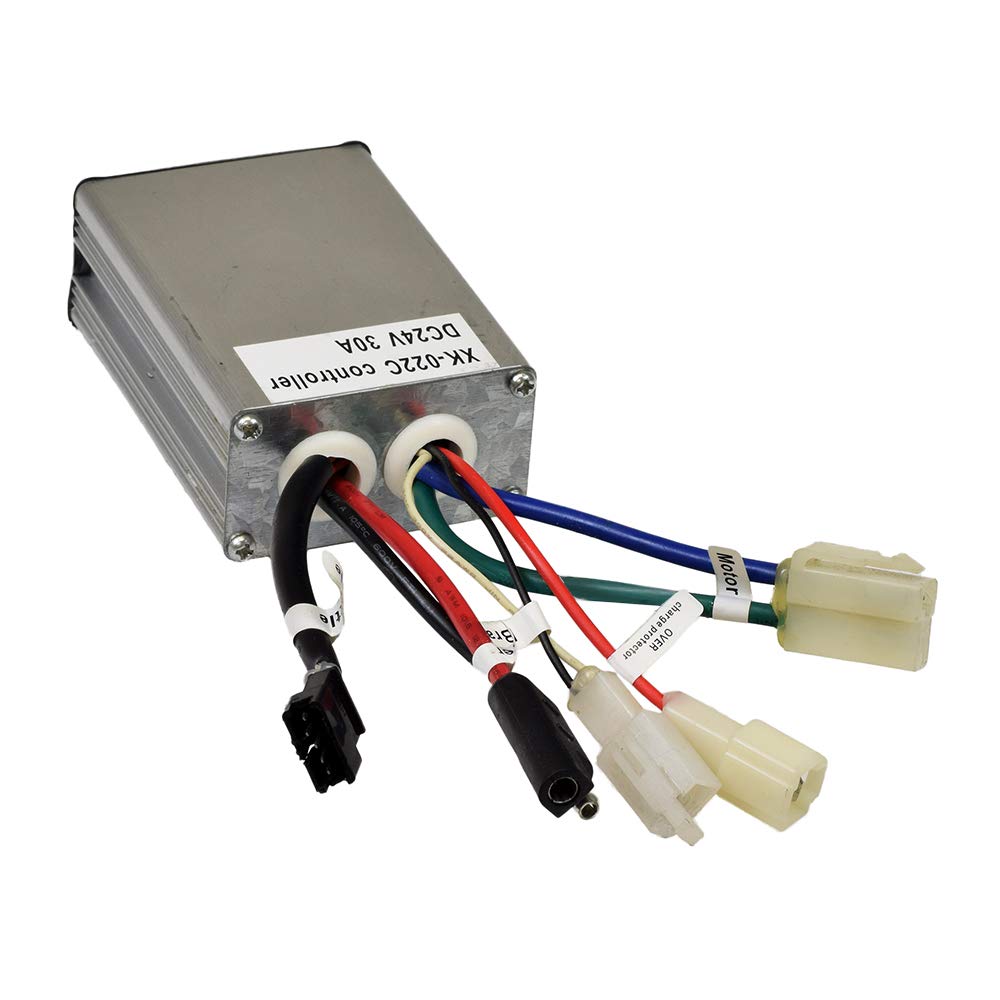 AlveyTech Currie 24 Volt 30A 5-Pin Controller - Replacement for Currie Series 500, 650, 750, 900 eZip, IZIP, GT, Mongoose, Schwinn Electric Scooter, E-Bike Control Module, Motor Parts for Scooters