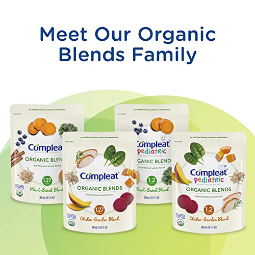 Compleat Pediatric Organic Blends Chicken-Garden, 10.1 fl oz Pouch, 24 Count