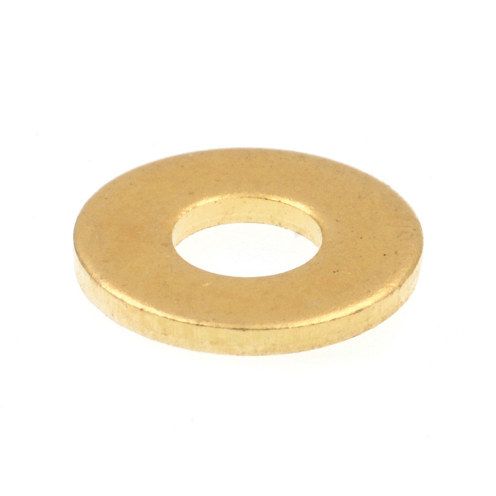 Prime-Line 9079569 Flat Washers, SAE, #6 X 5/16 In. OD, Solid Brass (50 Pack)