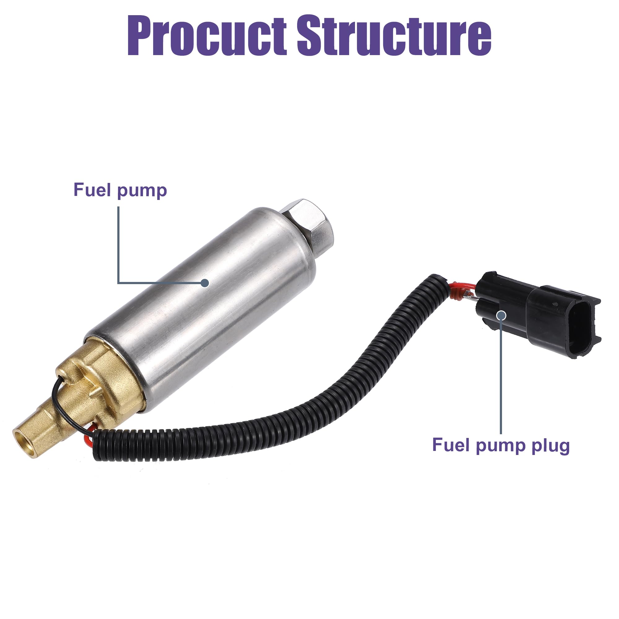 ACROPIX Low Pressure Electric Fuel Pump Assembly Fit for Mercury Marine 4.3L 5.0L 5.7L 262 305 350 861155A3 861155A2 - Pack of 4