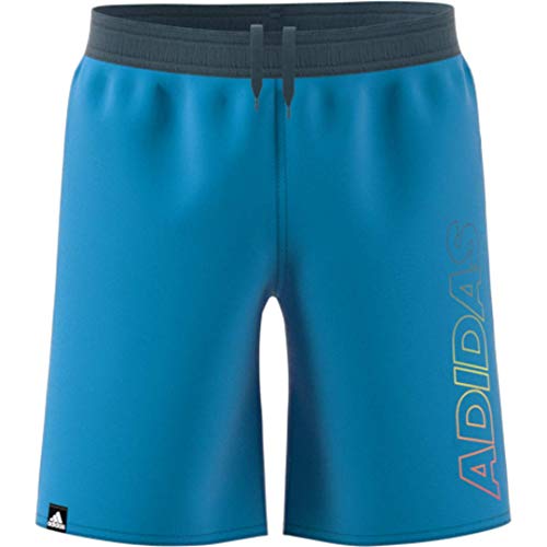 adidas Boy's Boys Lineage Shorts Shock Cyan X-Large