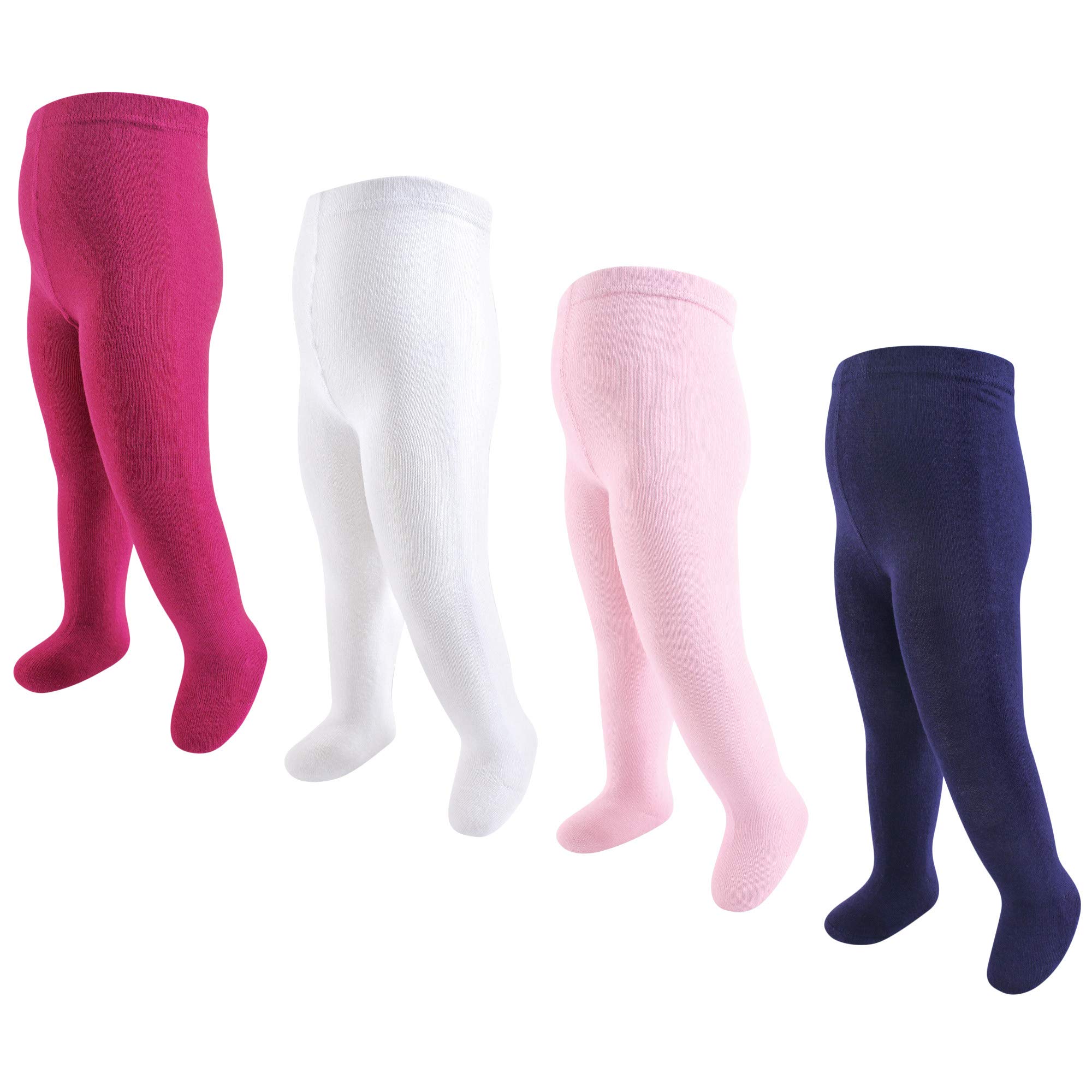 Touched by Nature baby girls Organic Cotton Tights, Cream Pink, 2-4T US