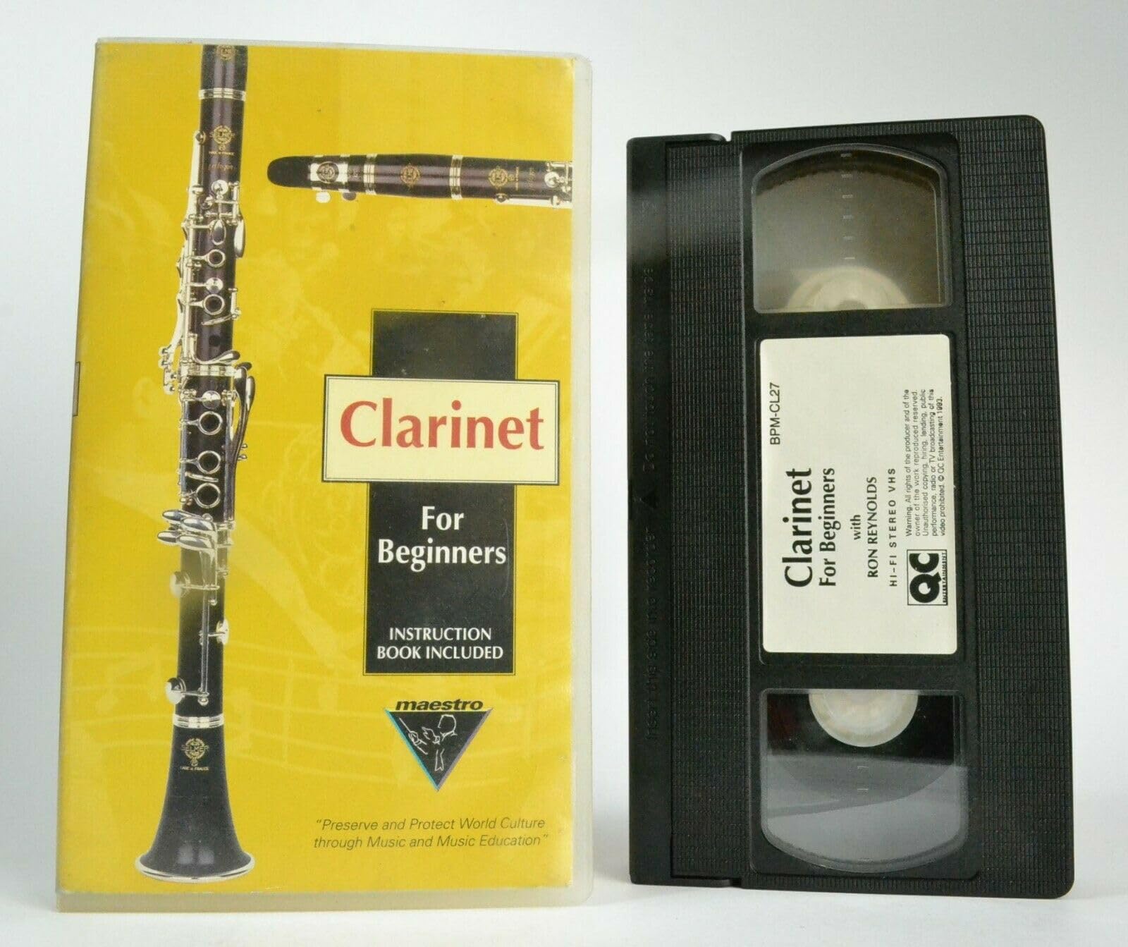 Clarinet For Beginners [Ron Reynolds]: Educational - Music Lessons - Pal VHS