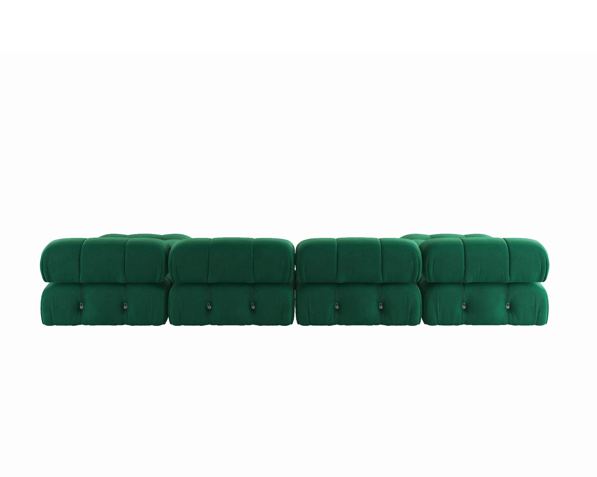 BOKIFOL Sectional Sofa, Modular Sectional Couch with Ottomans- U Shaped Couch for Living Room, 6 Seater Sofa Sets,138"(Green)