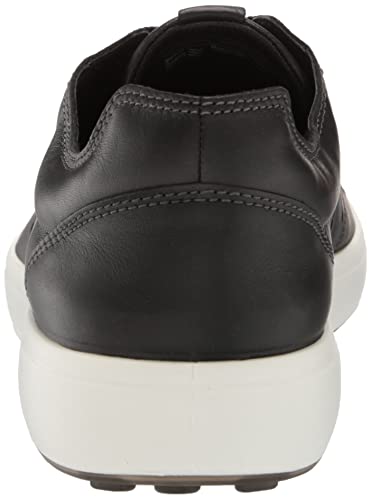ECCO Men's Soft 7 Cloud Sneaker, Black, 8-8.5