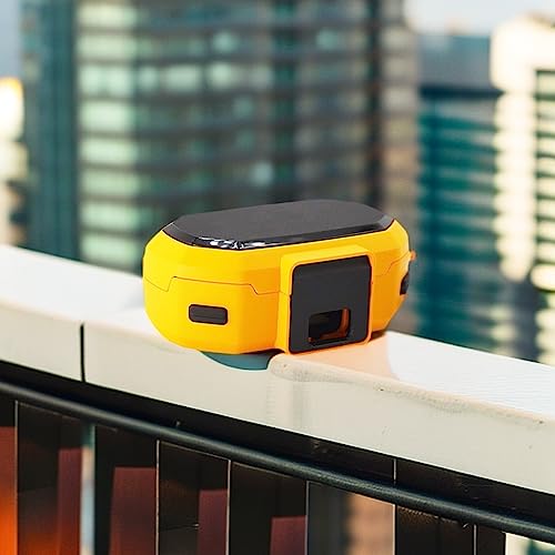 Cover Case for Jabra Elite7 pro/Elite 7 Active Case,TPU +PC Case Complete Protection Against Scratches, Bumps, with Carabiner Anti-Shock and Anti-Slip (Yellow)