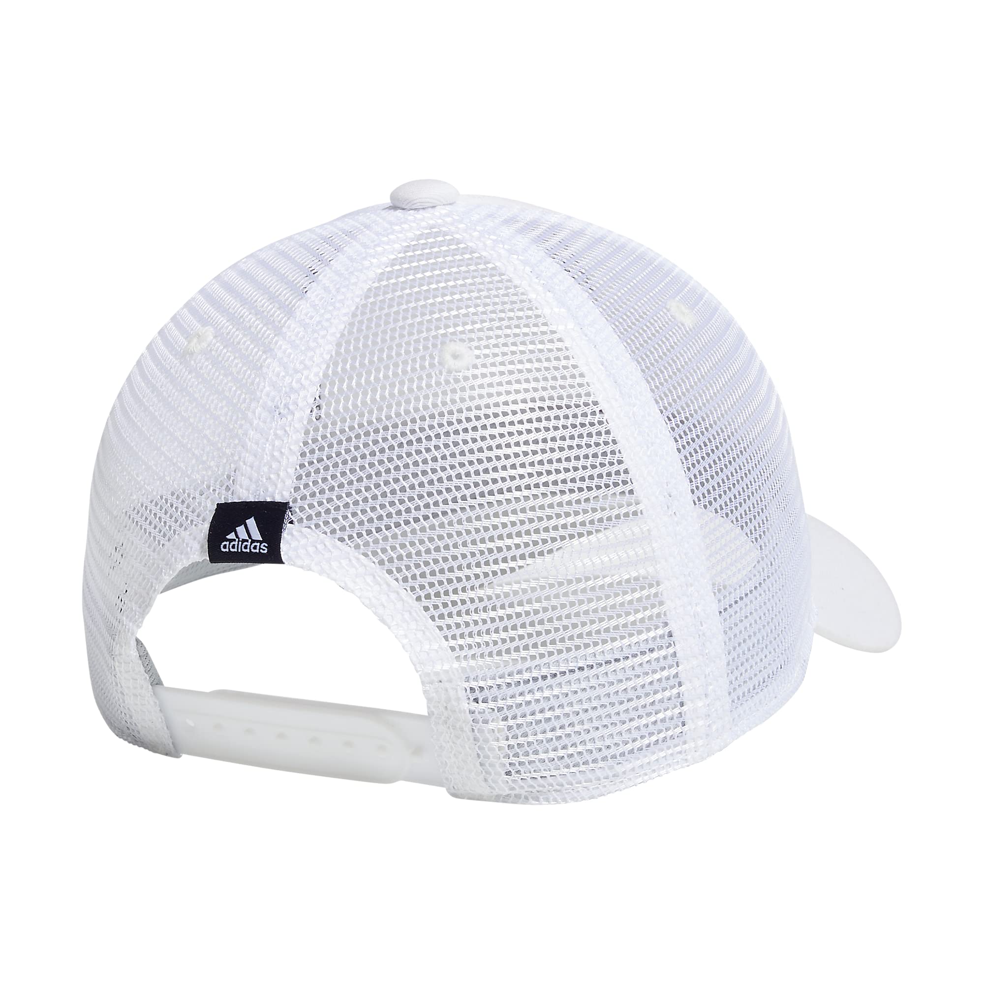 adidas Men's Mesh Snapback, White/White/Americana, One Size