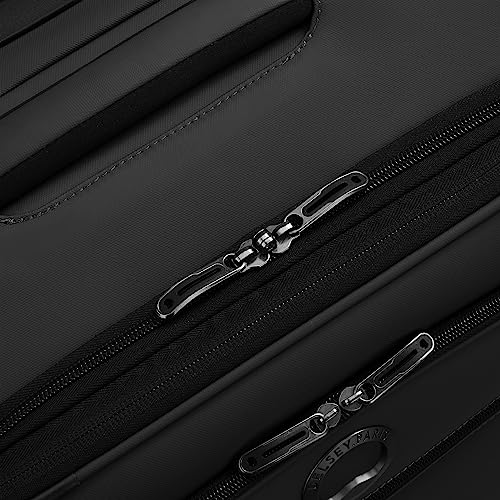 DELSEY Paris Sky Lite Softside Expandable Luggage with Spinner Wheels, Black, Checked-Large 28 Inch