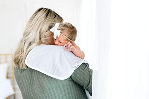 Copper Pearl Baby Burp Cloth Large 21''x10'' Size Premium Absorbent Triple Layer 3-Pack Gift Set “Lennon