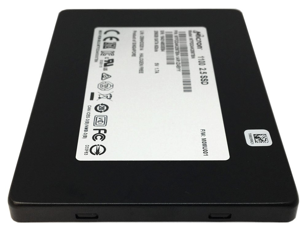 Micron 1100 MTFDDAK256TBN 256GB 2.5-inch SATA III AES-256 encryption TLC NAND (6.0Gb/s) Internal Solid State Drive (SSD) New - w/3 Year Warranty