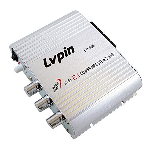 CBK Mini Hi-Fi Stereo Amplifier Amp Radio MP3 with Adapter for Car Bus Motorcycle Home 200W 12V