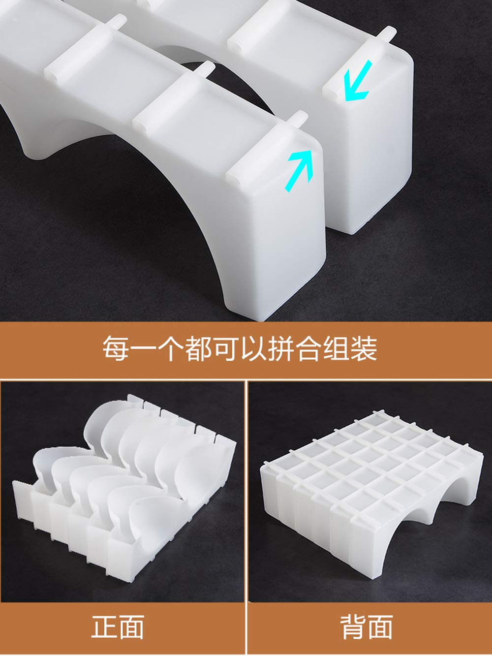 Closet Underwear Organizer Drawer Divider, Wardrobe Plastic Bra Storage Box,6pcs/Set,White
