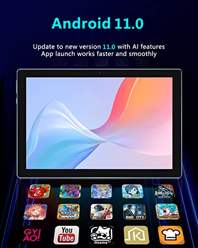 CUPEISI Tablet 10 inch Android 11 Tablets 2GB+32GB Quad-Core Tablet FHD 1280x800 Display Tablet (Silver)