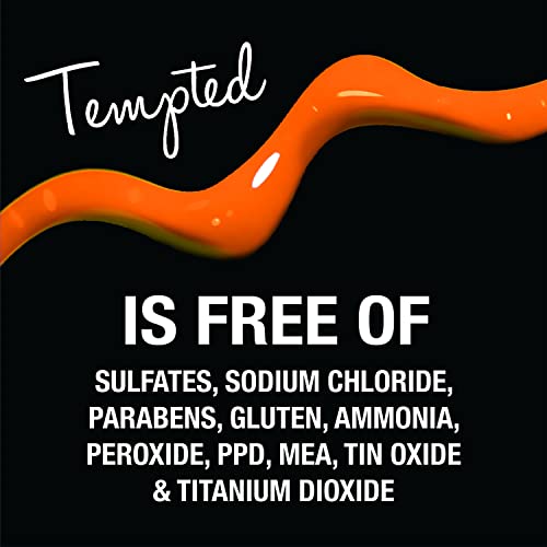 Pure Blends Tempted Intense Color Depositing Conditioner - Provides Strength, Eliminates Color Fade & Maintains Vivid Tones - Sulfate, Sodium Chloride, Paraben & Gluten Free - 8.5 Oz (Orange)