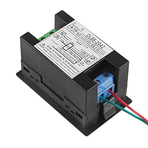 ALMOCN AC 200-450V 200A Digital Voltmeter Ammeter Panel LED Display 2-Wire Voltage Amperage Tester Gauge with Current Transformer
