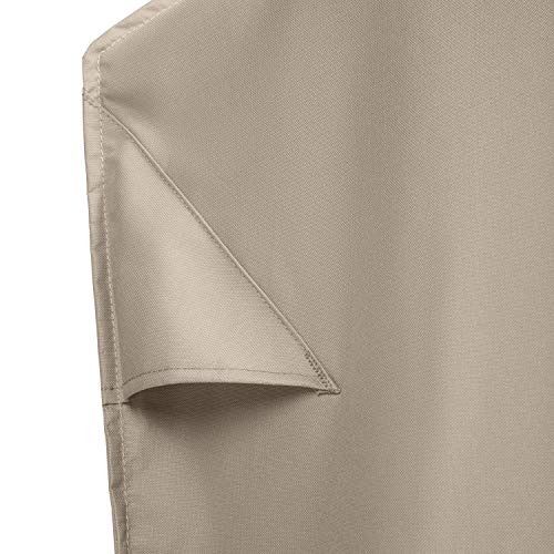 Classic Accessories Storigami Water-Resistant 100 Inch Easy Fold Patio V-Shaped Sectional Lounge Set Cover, Goat Tan, Patio Furniture Covers