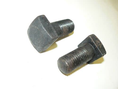 7/8"-9 x 2" Square Head Machine Bolts - Plain Steel Finish - Lot of 15 Pcs. HQ