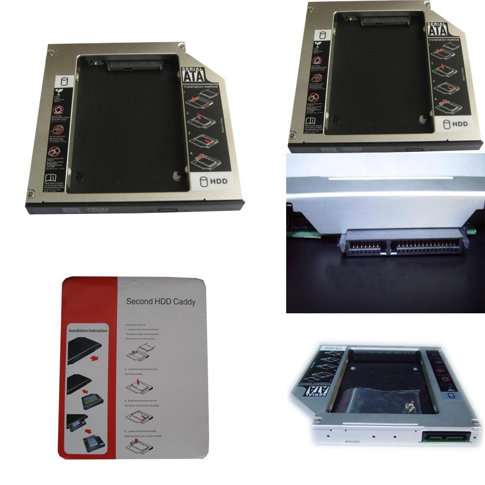 Generic 2nd Hard Drive HDD Ssd Caddy for Dell Inspiron 15r 3521 Inspiron 15r 5537 Sony Vpcz1 Vpcz117gg Swap Uj-267 Uj267 Uj-162