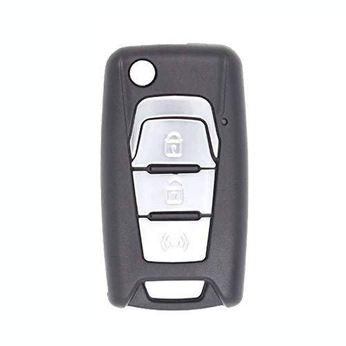 Amautolucky 3 Buttons Remote Car Key Shell FOB for Ssangyong Korando New Actyon C200 2016 2017 Uncut Blade