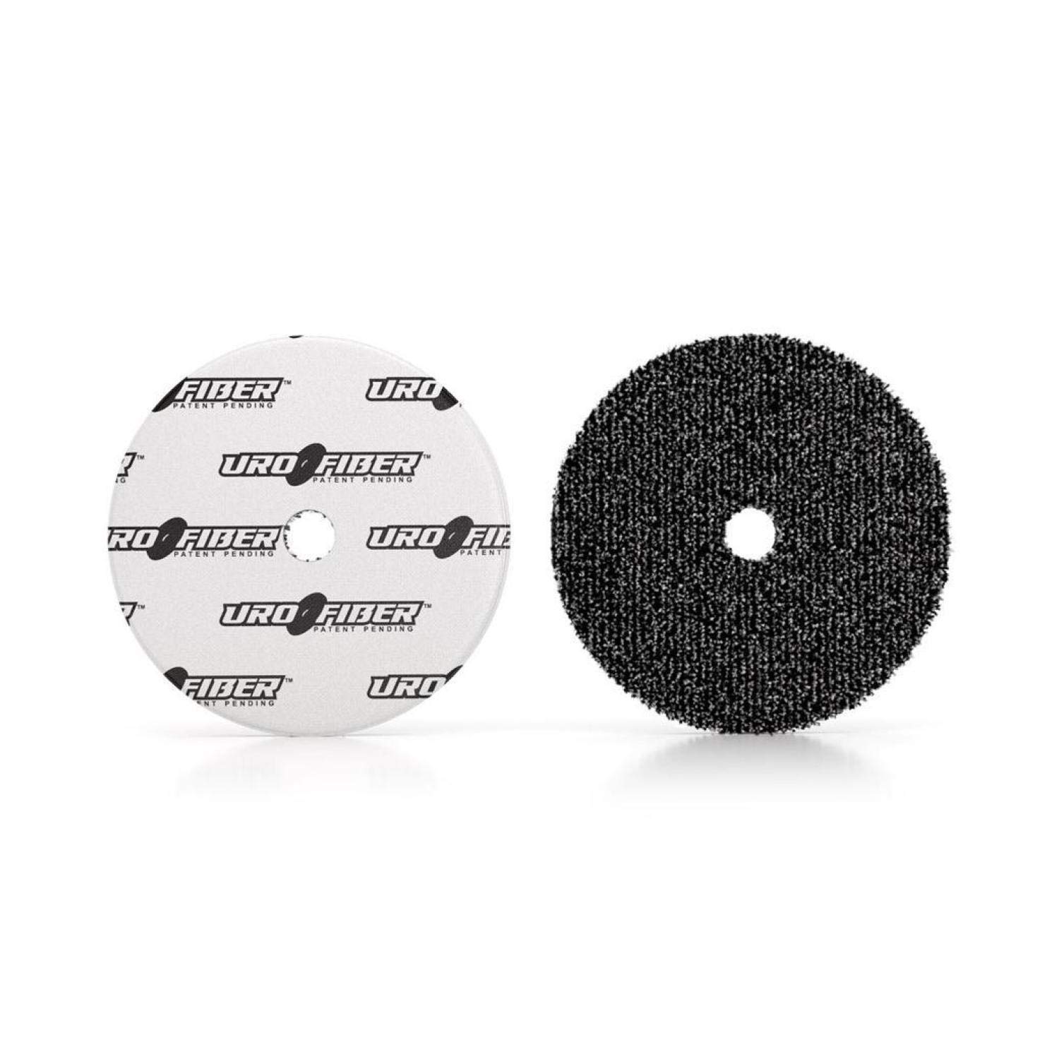 Buff and Shine URO-Fiber Microfiber Pad for Car Compounding, Cutting, Buffing, Waxing, and Polishing - Compatible with Long-Throw, High-Action, Dual-Action, and Random Orbital Polisher - 3 in (2 Pad)