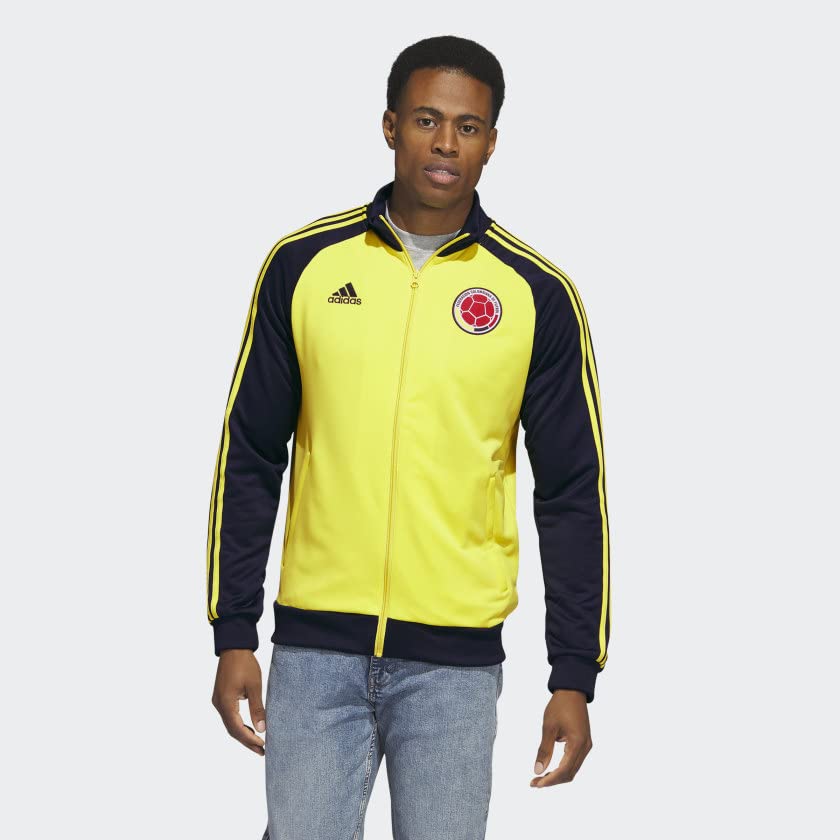 adidas Colombia 3-Stripes Track Top Men's, Yellow, Size L