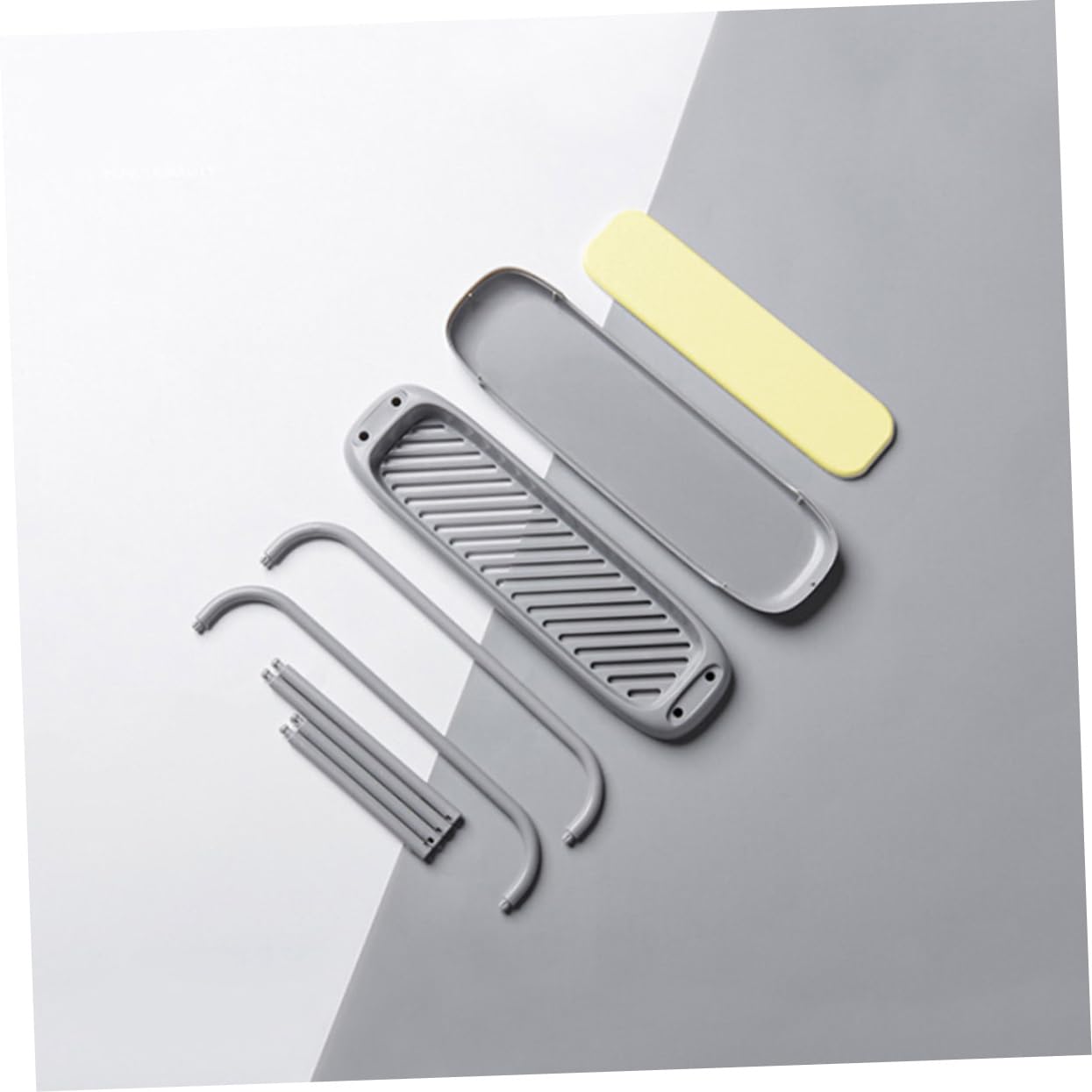 SHOWERORO Kitchen Gadget Countertop Organizer Towel Shelf Towels Rack Detachable Towel Rack Grey Towel Rack Towel Holder Countertop Towel Stand Towel Standing Rack Absorb Water Storage Rack