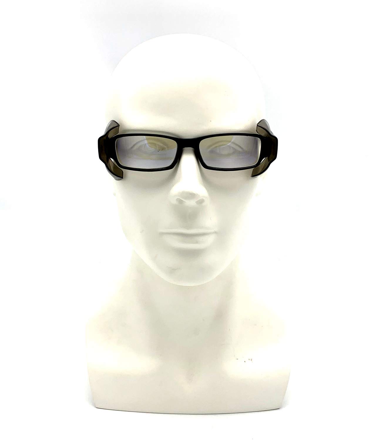 Wakaka 2 Pairs Safety Eye Glasses Side Shields, Slip On Clear Side Shield for Safety Glasses- Fits Medium to Large Eyeglasses, Clear Flexible (Deep Gray)