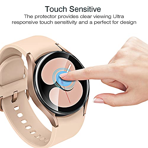 6 Pack LϟK Screen Protector Compatible for Samsung Galaxy Watch 4/Galaxy Watch Active/Galaxy Watch Active 2 40mm, Max Coverage, HD Clear Flexible TPU Film