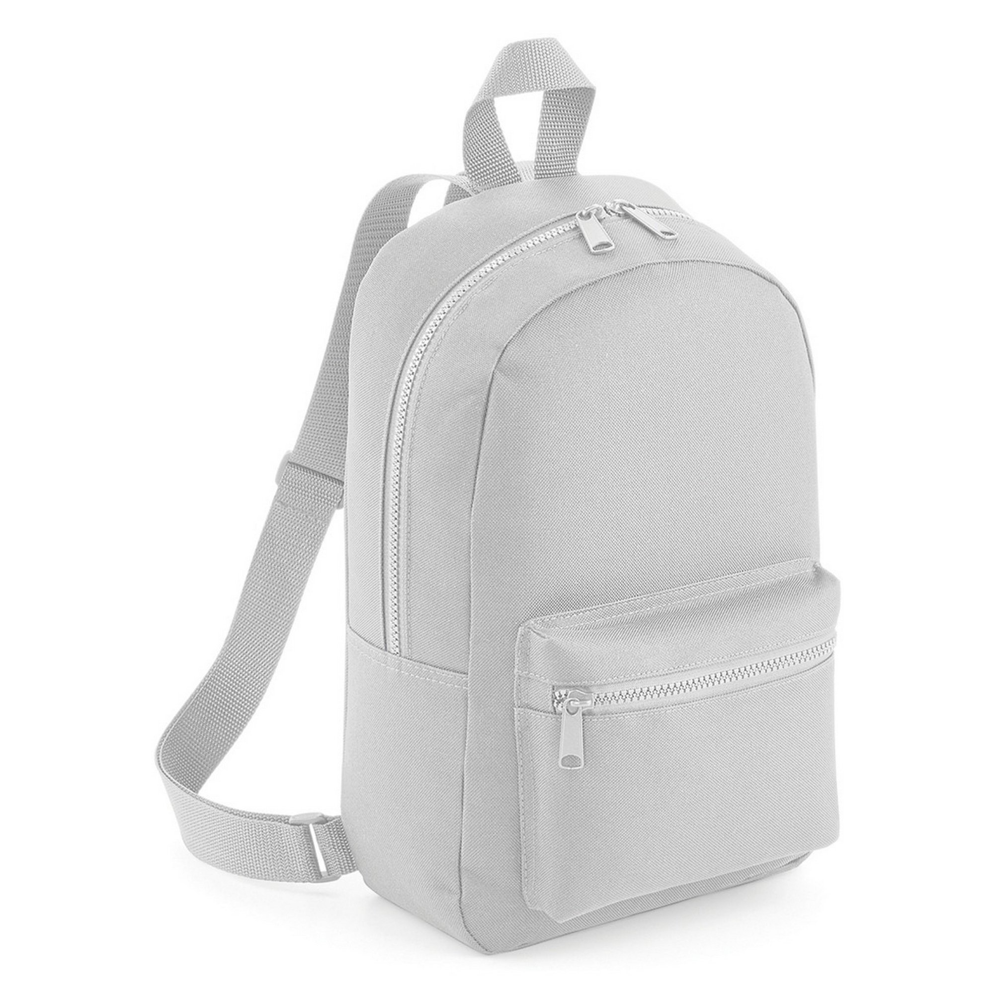 BagBase Mini Essential Knapsack Bag (One Size) (Black)