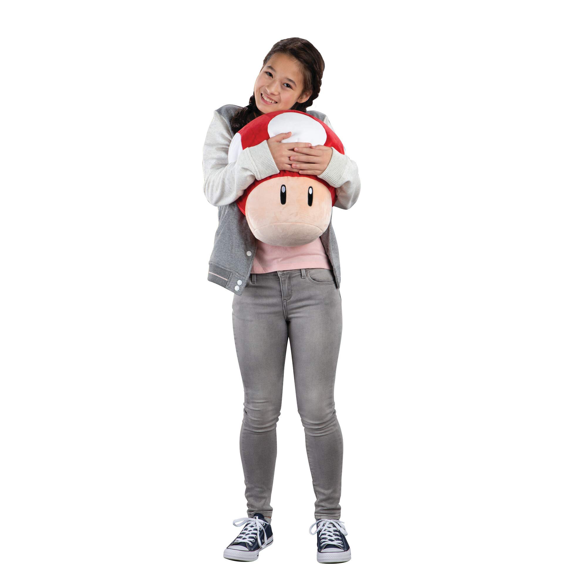 Club Mocchi- Mocchi- Nintendo Super Mario Plush - Mushroom Plushie - Collectible Squishy Plushies - 15 Inch