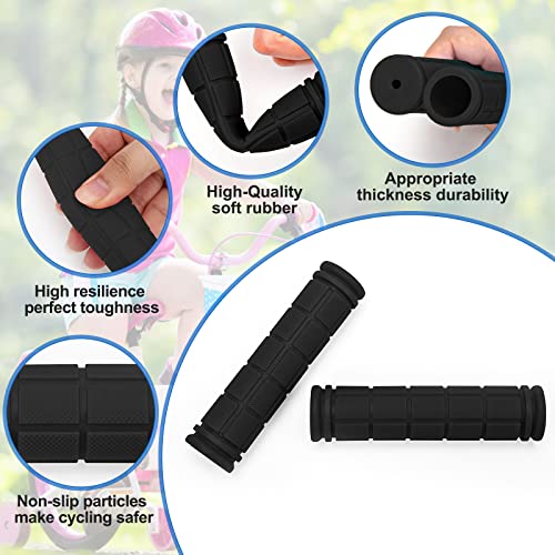 Coolrunner Bicycle Handle Bar Mushroom Grips BMX for Boys and Girls Bikes (Black)