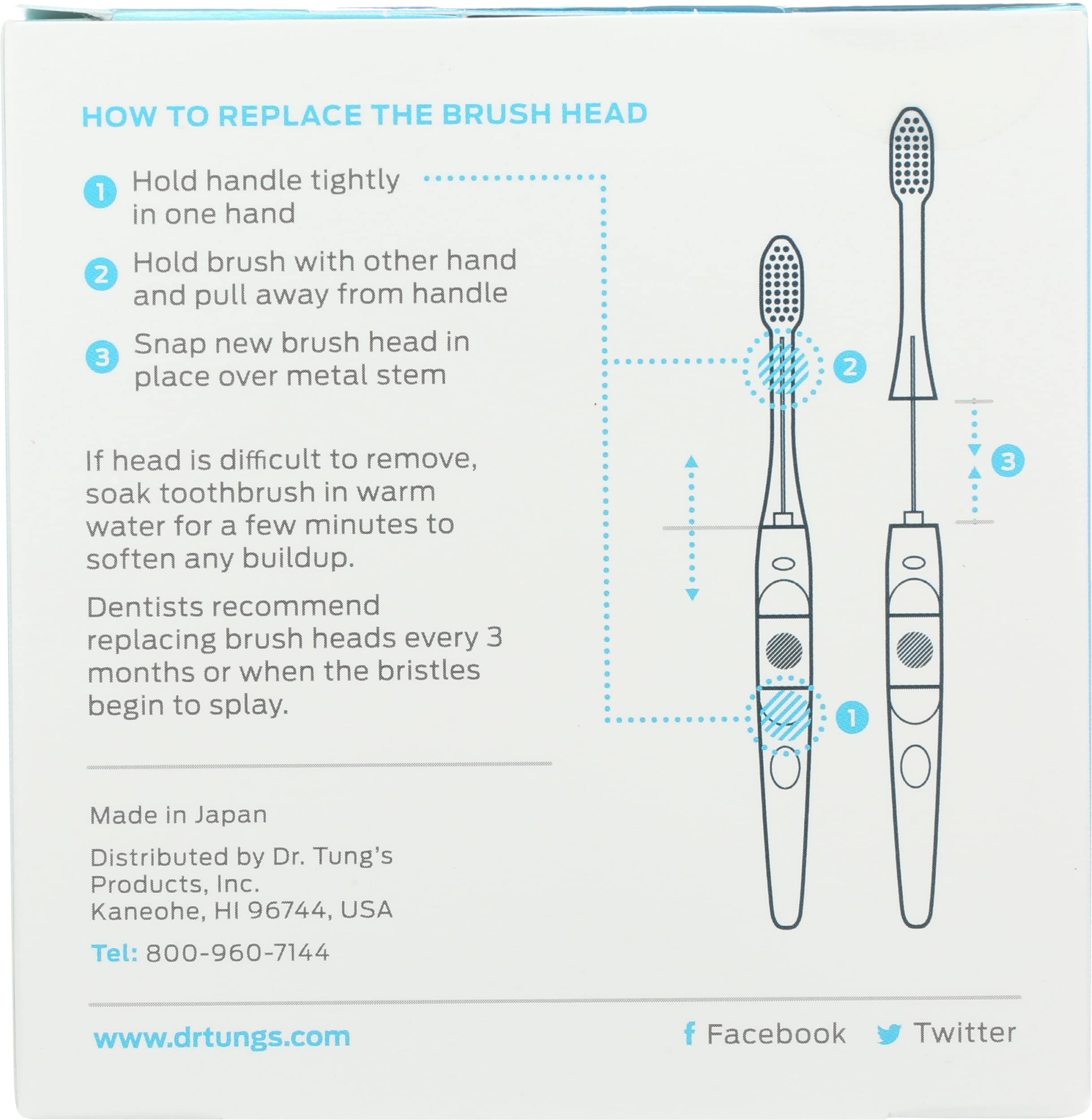 DR TUNG'S Ionic Hygienic Replacement Brush Heads
