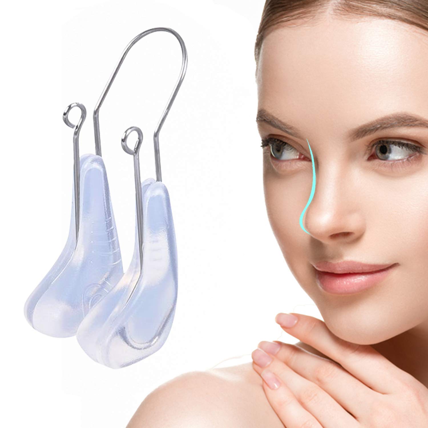 ADDIKTIONS Nose Shaper Straightener And Slimmer Clip, For Women & Girls, White