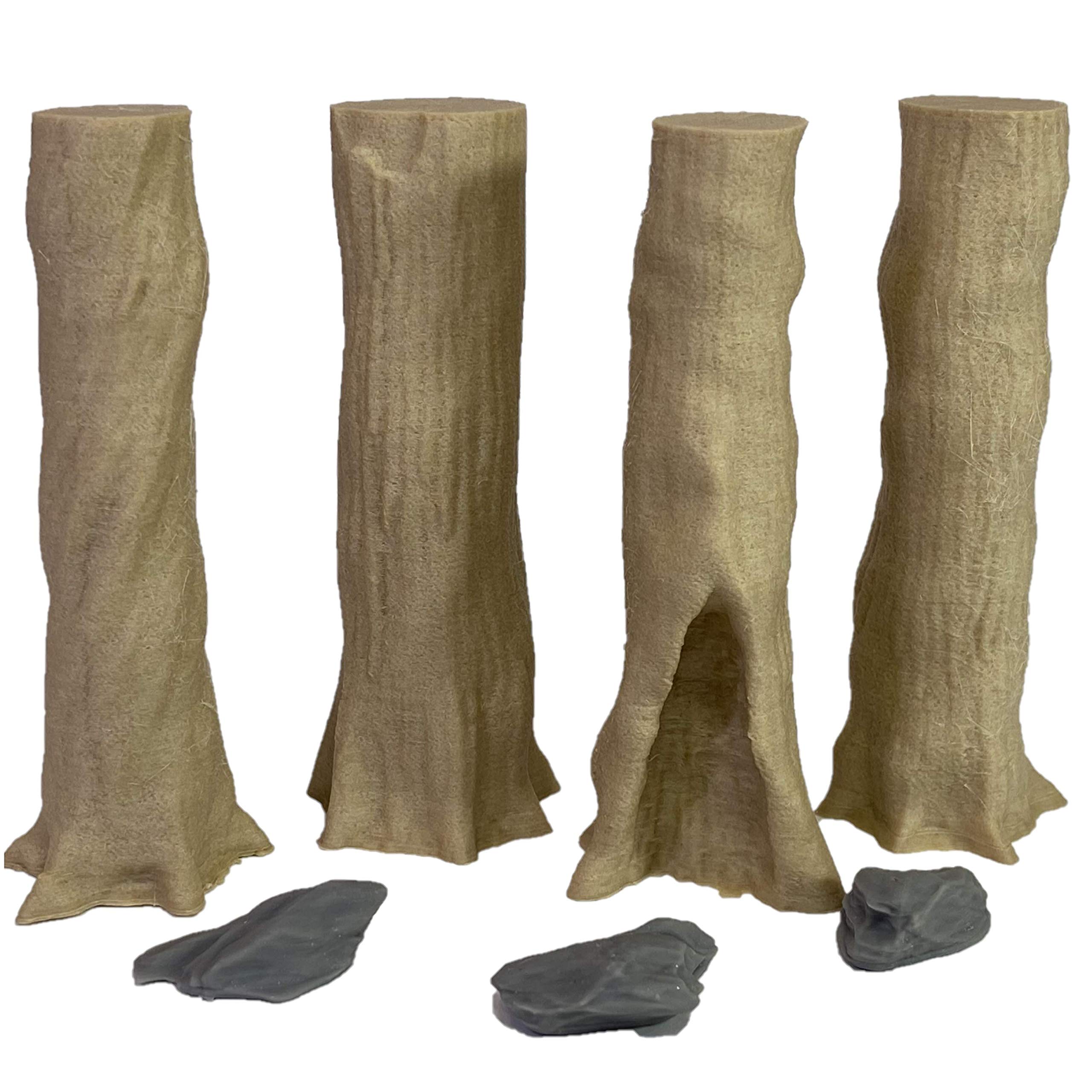 Extruded Gaming Beech Trees Set 1