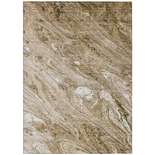 Addison Rugs Chantille ACN640 Brown 9' x 12' Indoor Outdoor Area Rug, Easy Clean, Machine Washable, Non Shedding, Bedroom, Living Room, Dining Room, Kitchen, Patio Rug