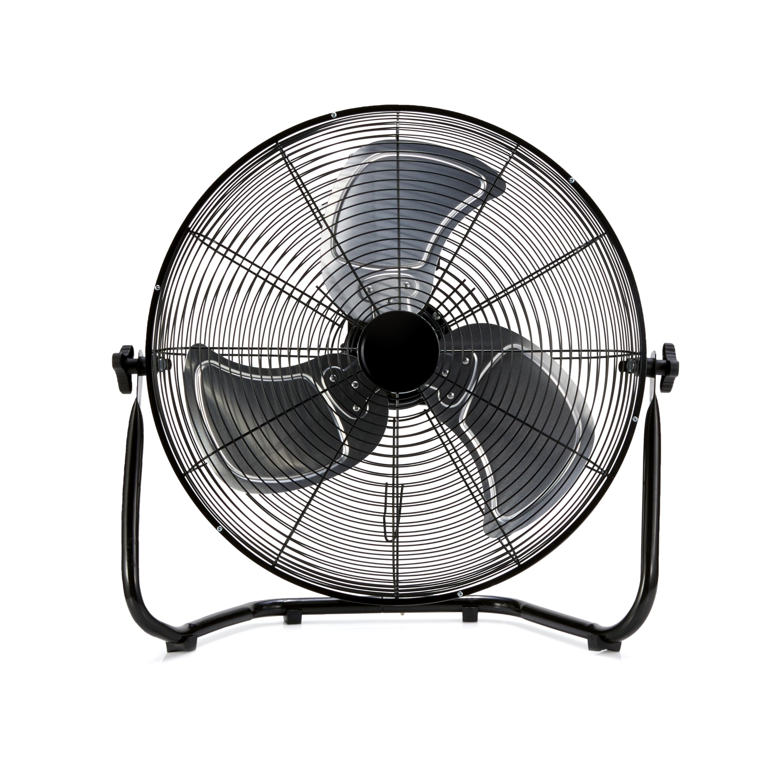 Amazon Basics 18-Inch High-Velocity Industrial Fan with 3 Speeds, Durable Metal Construction and Aluminum Blades, Ideal for Industrial & Commercial Spaces, 100 Watts, Black, 8.27"D x 21.85"W x 21.5"H