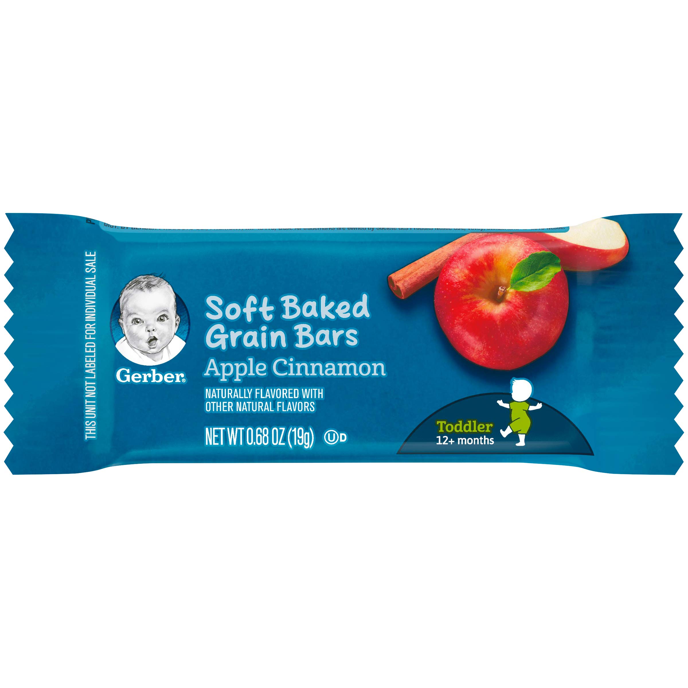 Gerber Graduates Cereal Bar, Apple Cinnamon, 5.5 oz