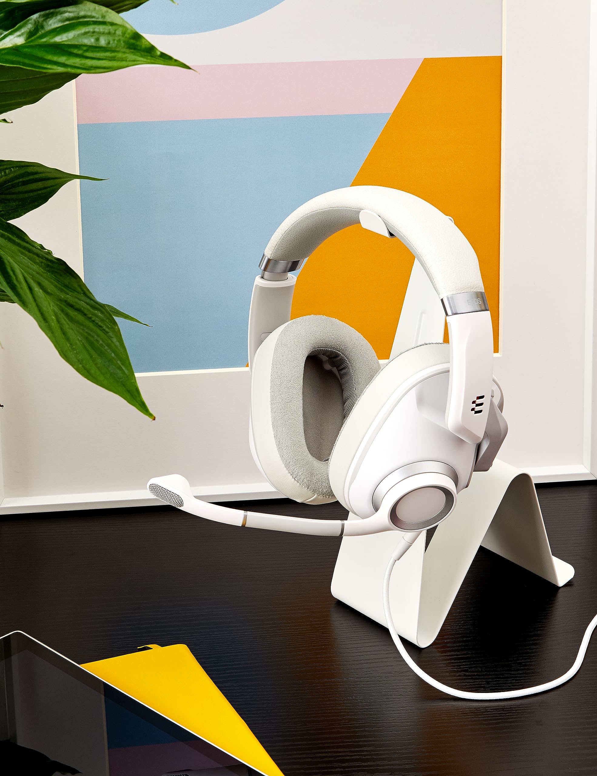 EPOS Gaming H6Pro - Closed Acoustic Gaming Headset with Mic - Over-Ear Headset – Lightweight - Lift-to-Mute - Xbox Headset - PS4 Headset - PS5 Headset - PC/Windows Headset - Gaming Accessories -White