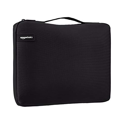 Amazon Basics 13.3" Professional Laptop Case Sleeve Bag (With Retractable Handle) - Black