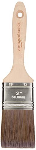 Amazon Basics 2" Flat Edge Master Pro Paint Brush, Brown